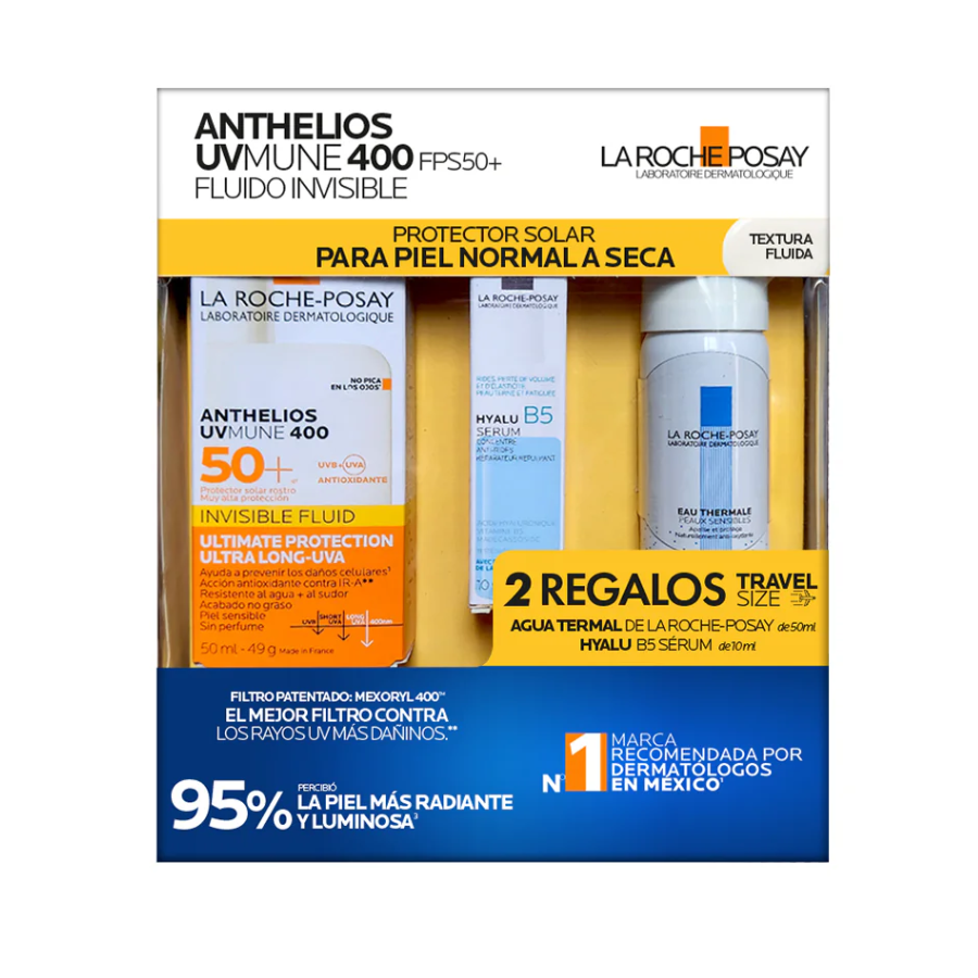 KIT ANTHELIOS UV-MUNE 400 FLUIDO 50ML + AGUA TERMAL | Farmacia Dermatológica Cruz Rosa | Cuidado ...