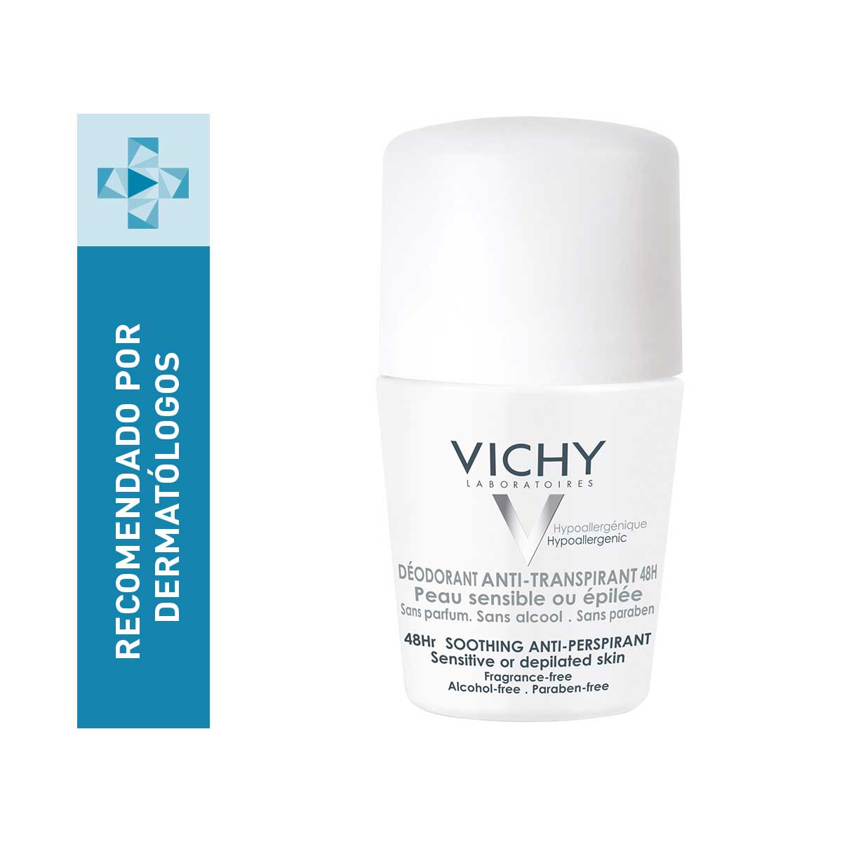 DESODORANTE VICHY ROLL-ON PIEL SENSIBLE 50ML | Farmacia Dermatológica ...