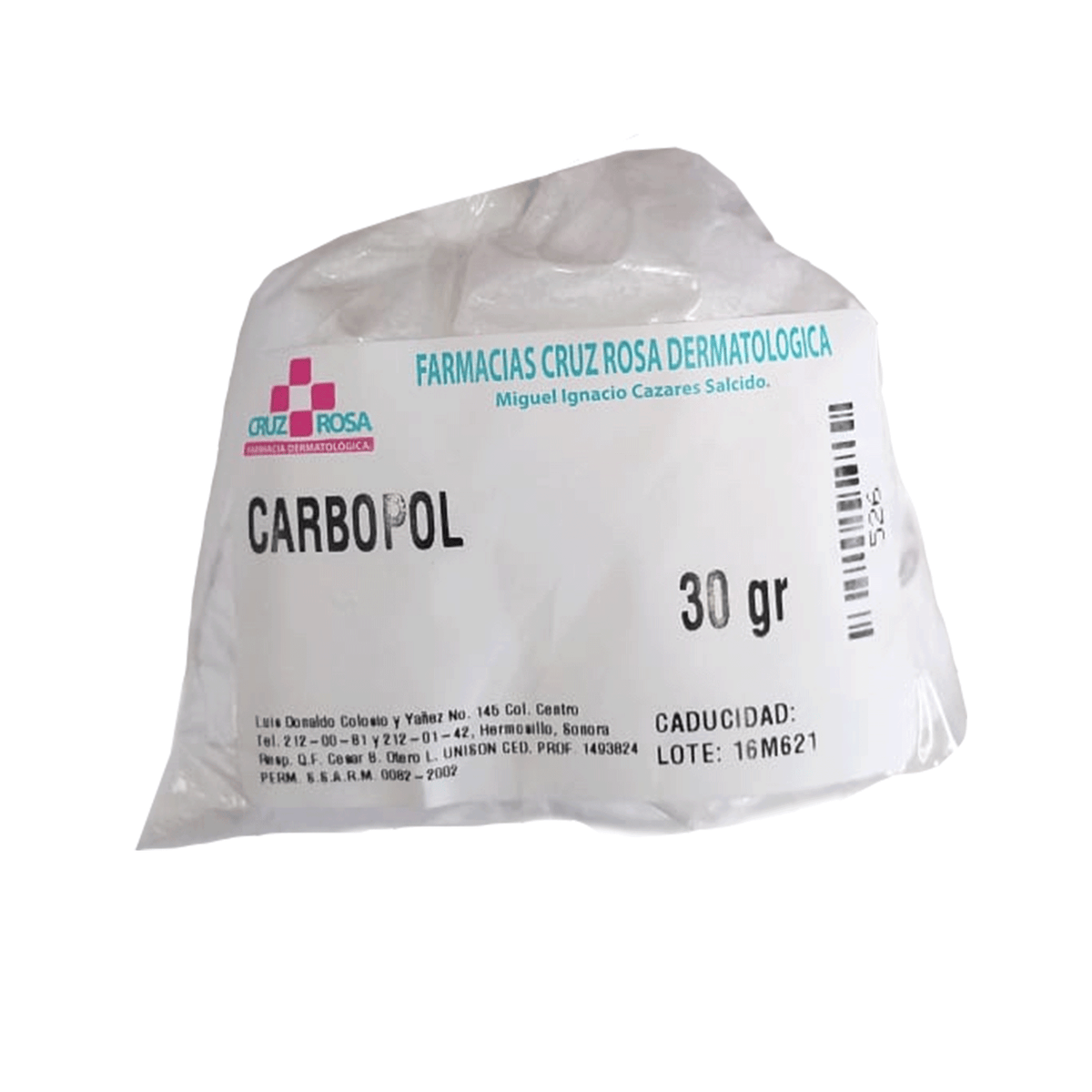 CARBOPOL 30GR - FARMACIA CRUZ ROSA | Farmacia Dermatológica Cruz Rosa ...