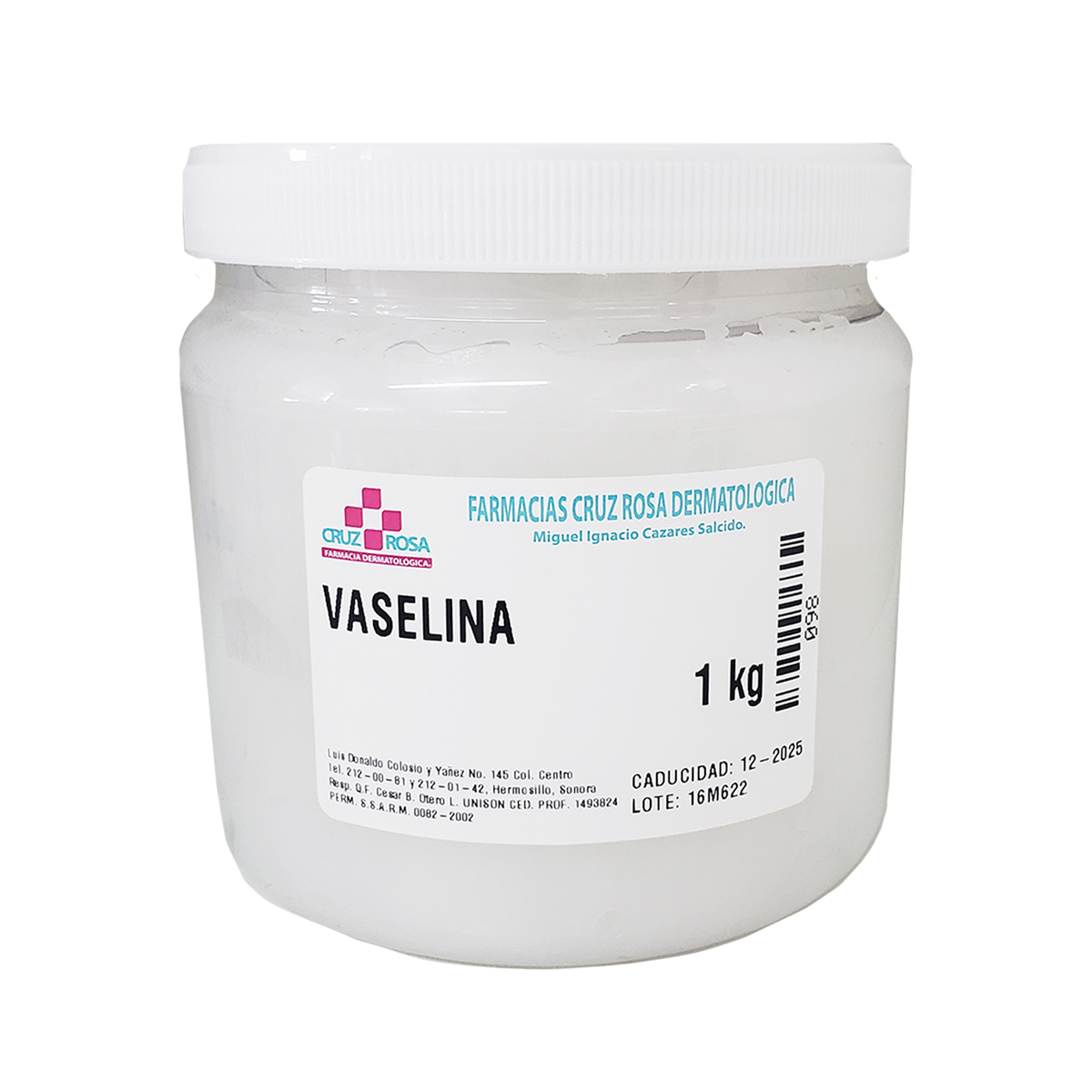 VASELINA 1 KG - FARMACIA CRUZ ROSA | Farmacia Dermatológica Cruz Rosa ...